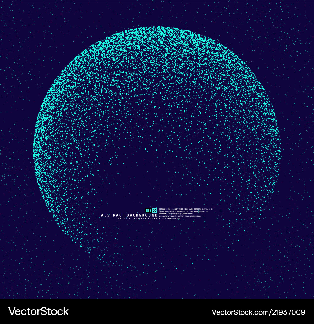 Particles constructed the world globe Royalty Free Vector
