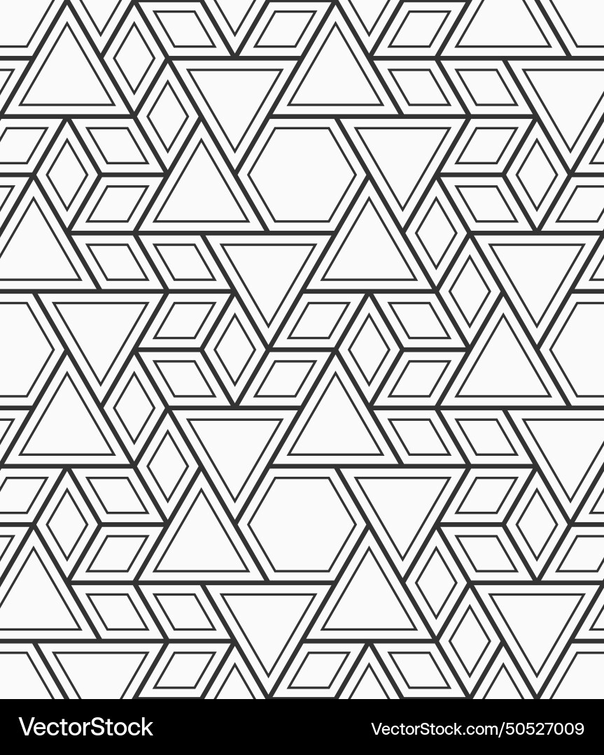 Seamless pattern geometric hexagons Royalty Free Vector