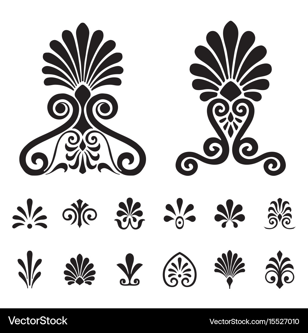 Anthemion Vector Images (54)