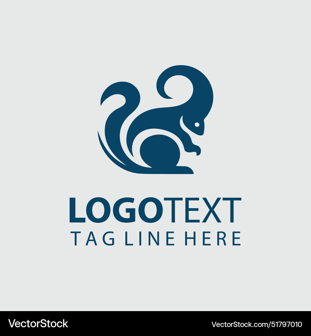 Squirrel logo Royalty Free Vector Image - VectorStock