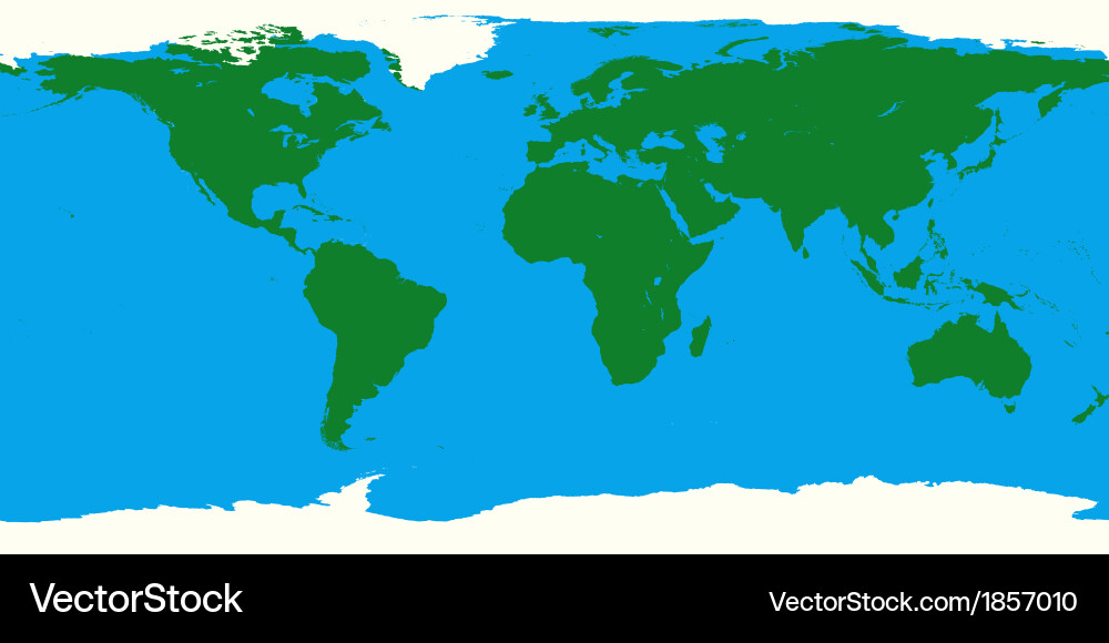 World Map Projection Royalty Free Vector Image