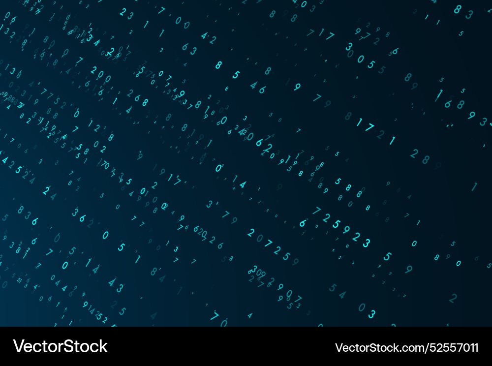 Abstract virtual digital stream Royalty Free Vector Image