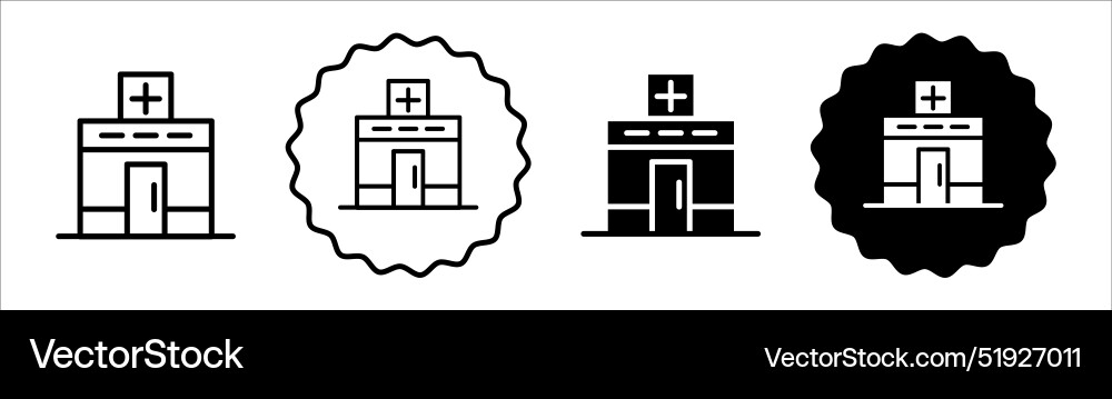 Medical center icon set collection Royalty Free Vector Image