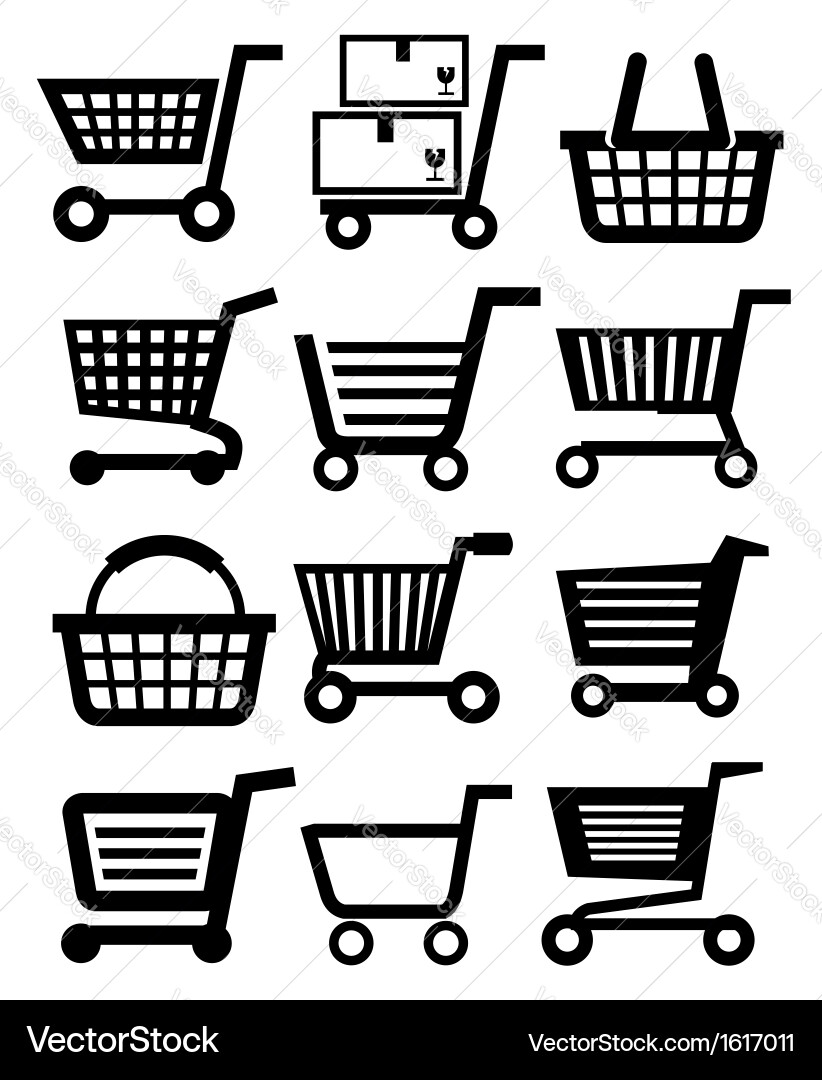 Shopping cart Royalty Free Vector Image - VectorStock