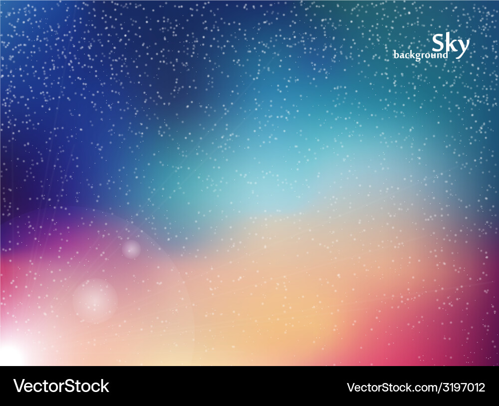 Starry Night Sky Royalty Free Vector Image - VectorStock