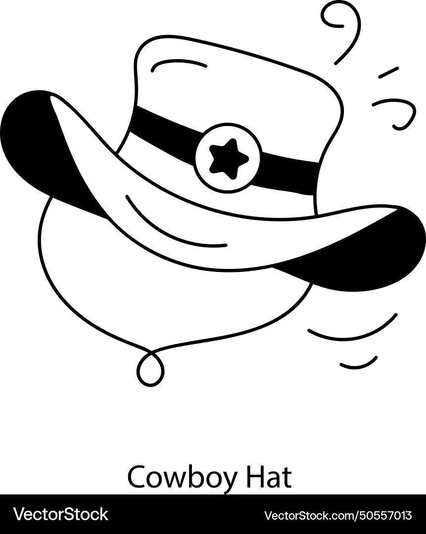 Cowboy hat Royalty Free Vector Image - VectorStock