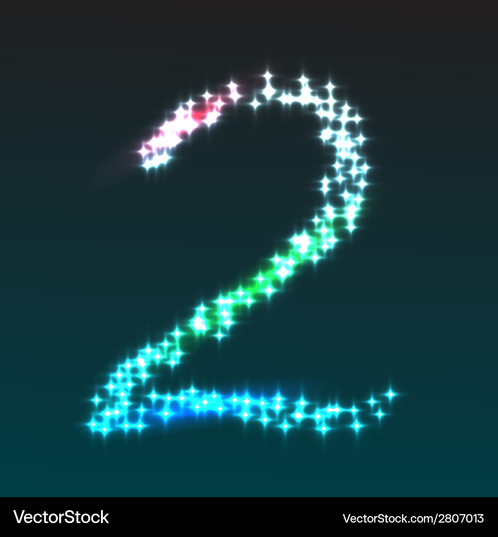 Number 2 Royalty Free Vector Image - VectorStock