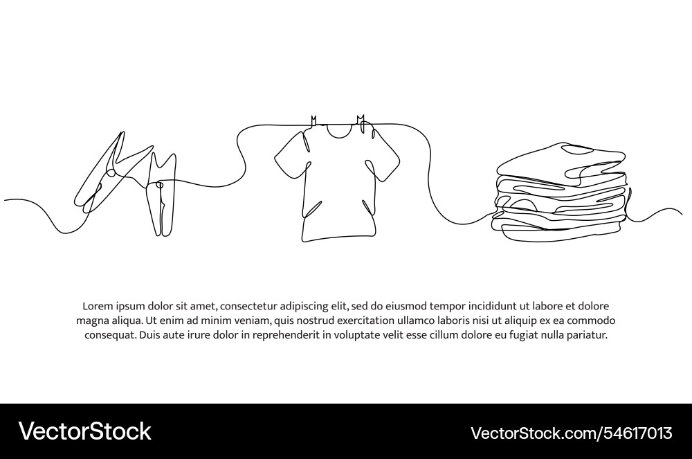 Set of laundry elements clothespins and clothing Vector Image