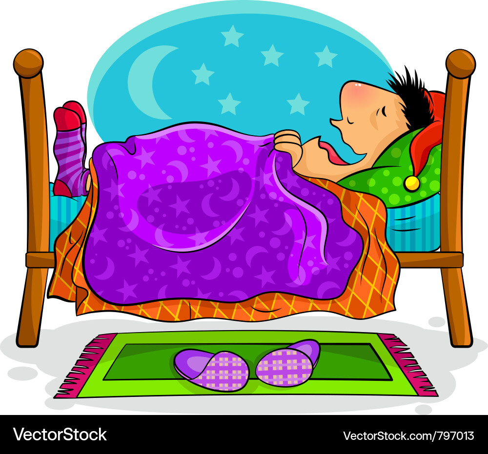 Sleeping man Royalty Free Vector Image - VectorStock