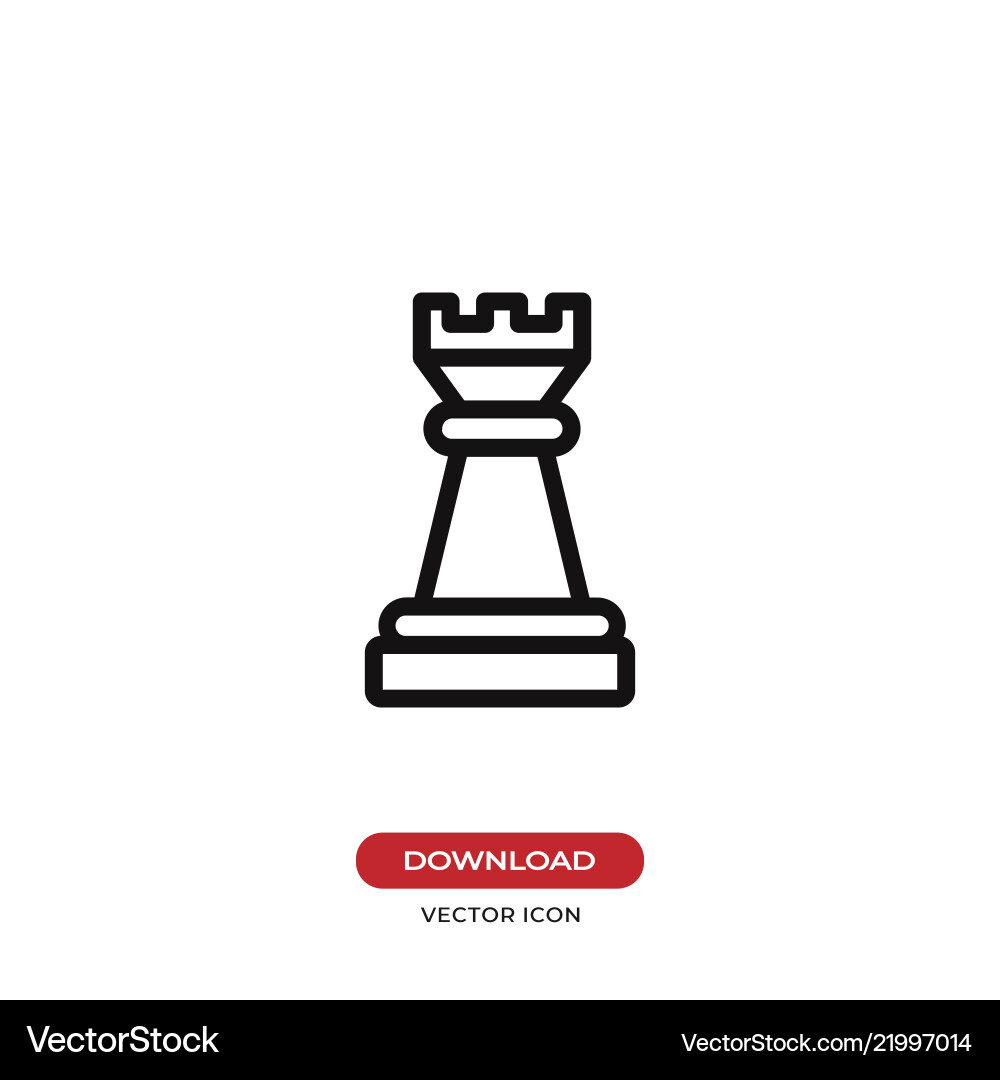 Chess piece icon Royalty Free Vector Image - VectorStock