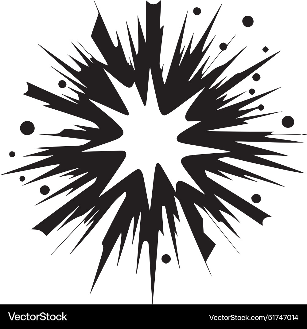 Explosion - minimalist and flat logo Royalty Free Vector