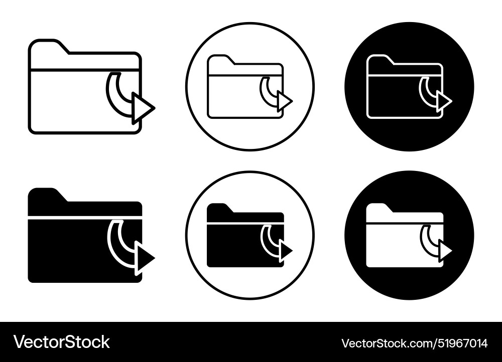 Share folder symbol icon sign collection in white Vector Image