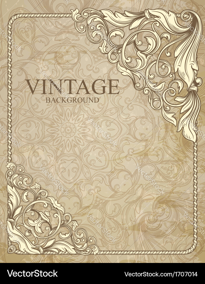 Vintage background Royalty Free Vector Image - VectorStock
