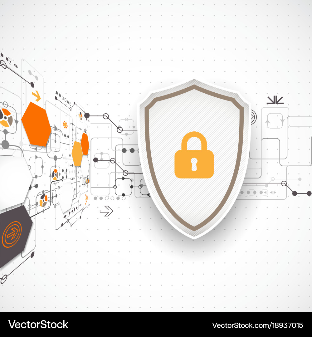 Protection background technology security encode Vector Image