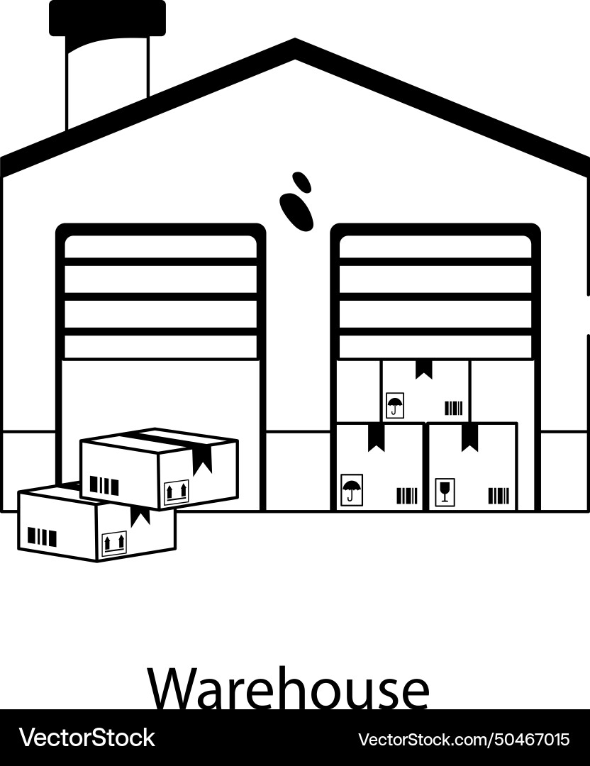 Warehouse Royalty Free Vector Image - VectorStock