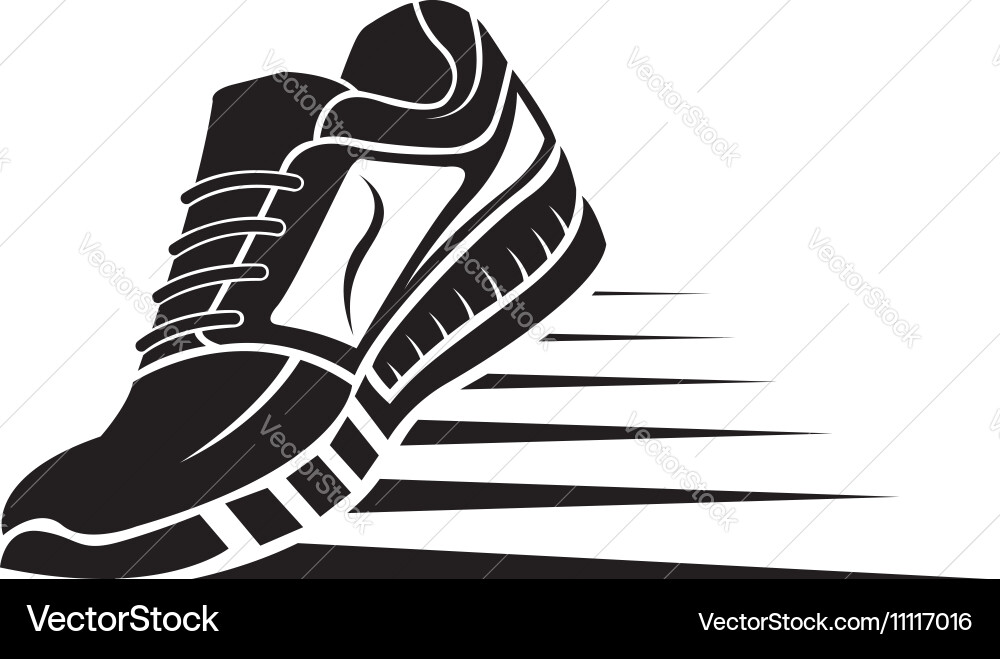 Running Shoe Icon - Speed Royalty Free Vector Image