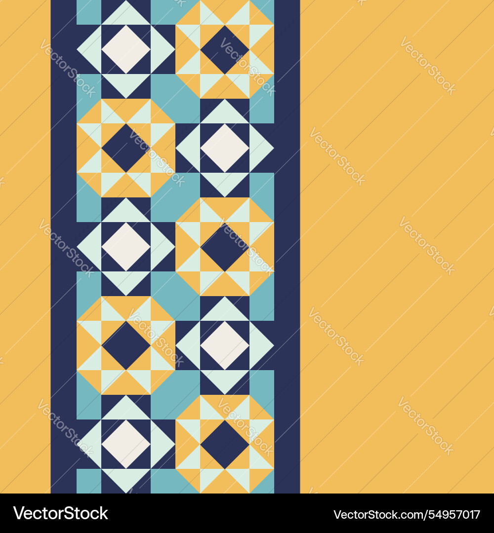 Geometric Tile Art Print Royalty Free Vector Image