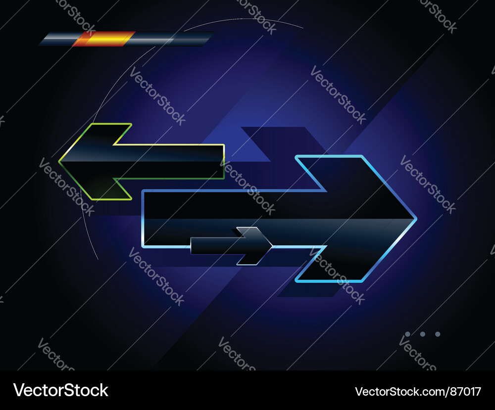 High tech arrow Royalty Free Vector Image - VectorStock