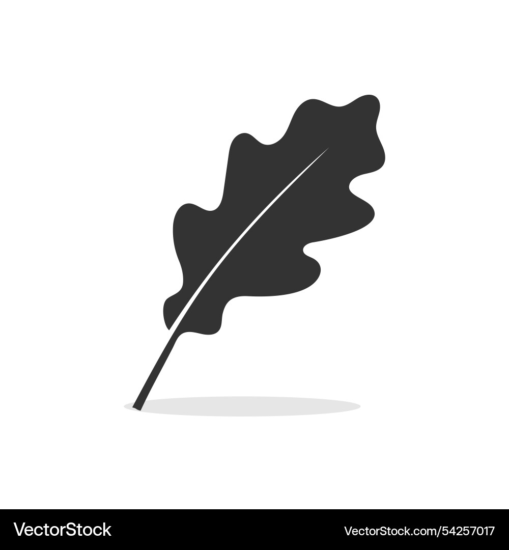 Isolated Oak Leaf Icon Royalty Free Vector Image