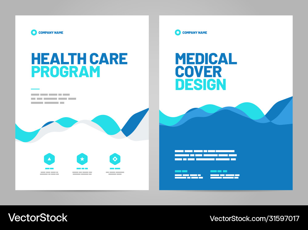 Medical Layout Template Royalty Free Vector Image