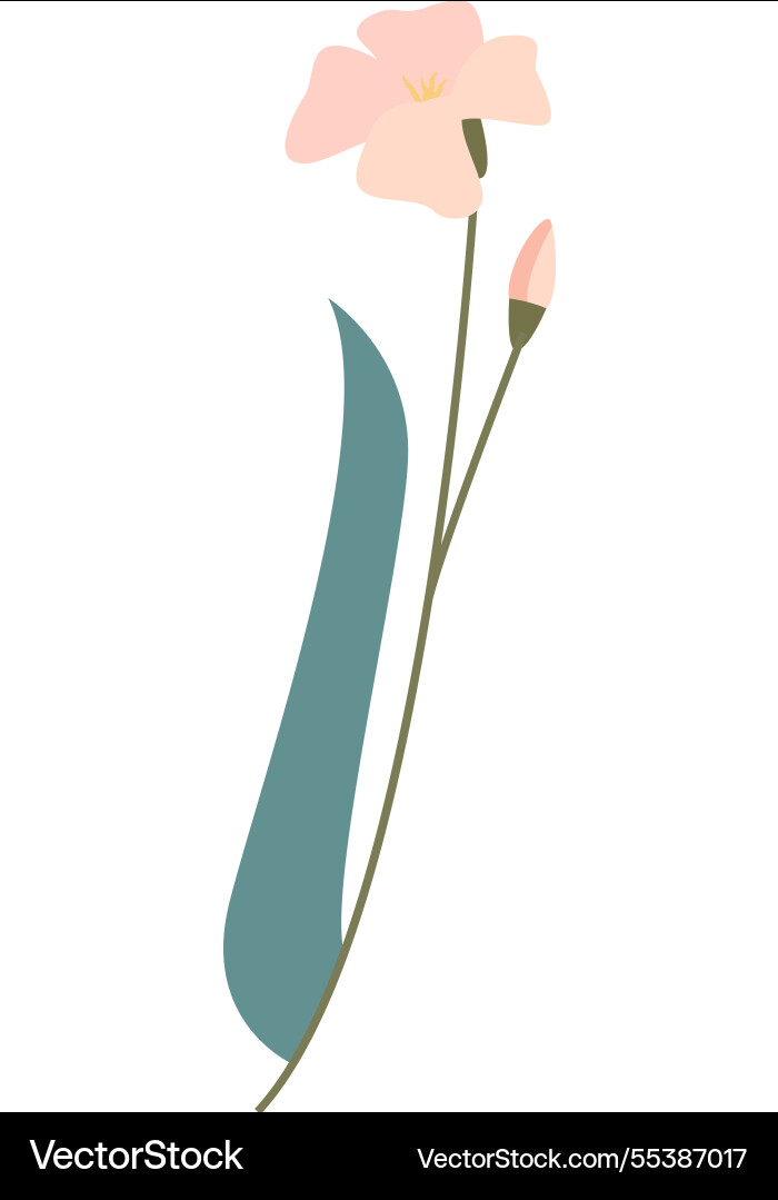 Spring flowers branch Royalty Free Vector Image