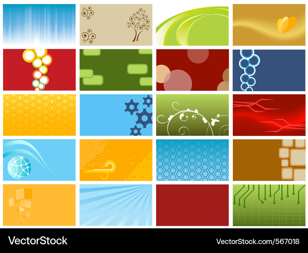 Background collection Royalty Free Vector Image