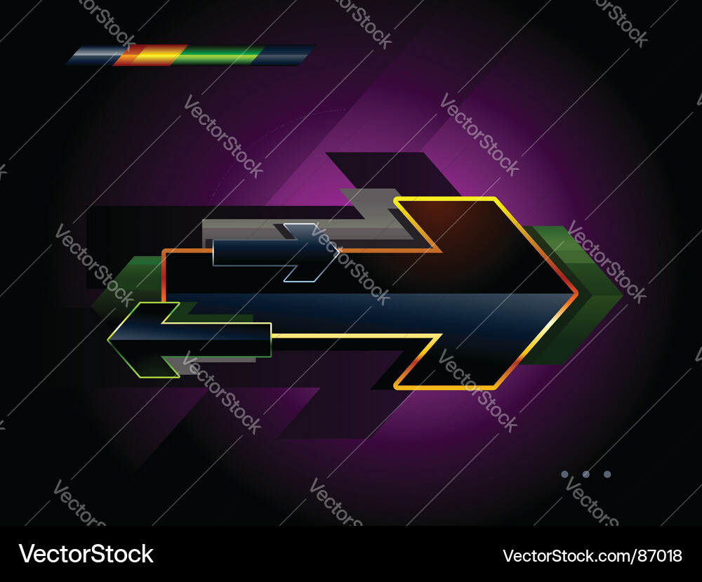 High tech arrow Royalty Free Vector Image - VectorStock