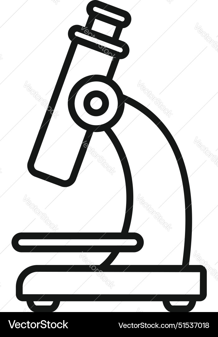 Laboratory microscope for scientific research icon