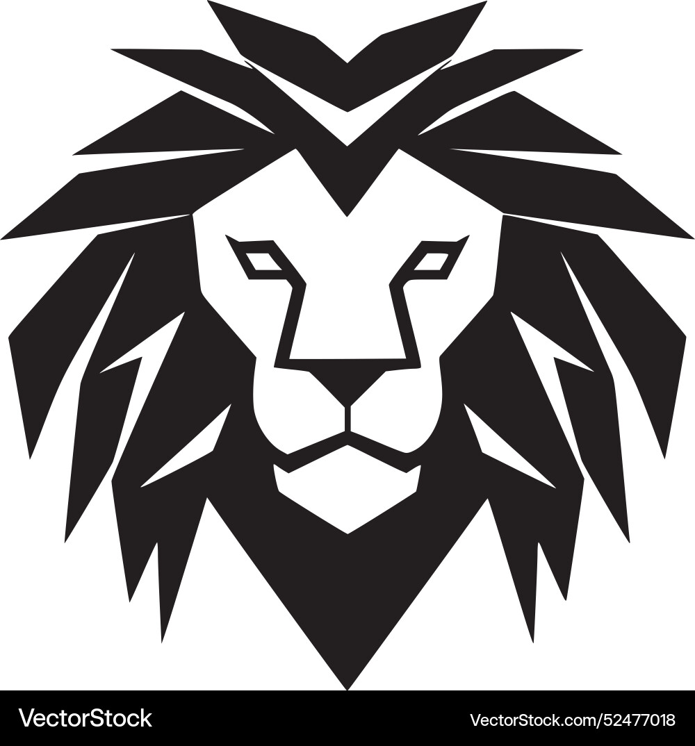 Lion - minimalist and simple silhouette Royalty Free Vector