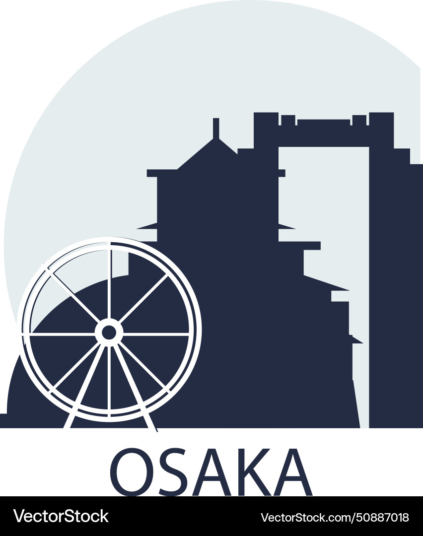 Osaka logo Royalty Free Vector Image - VectorStock