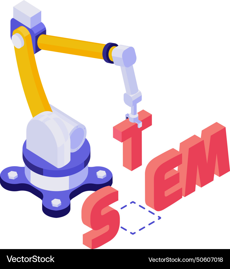 Stem education concept Royalty Free Vector Image
