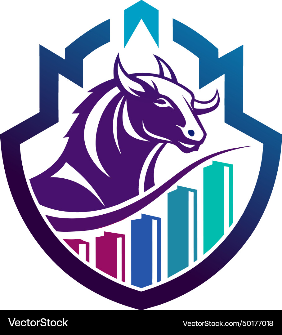 Stock market logo template Royalty Free Vector Image