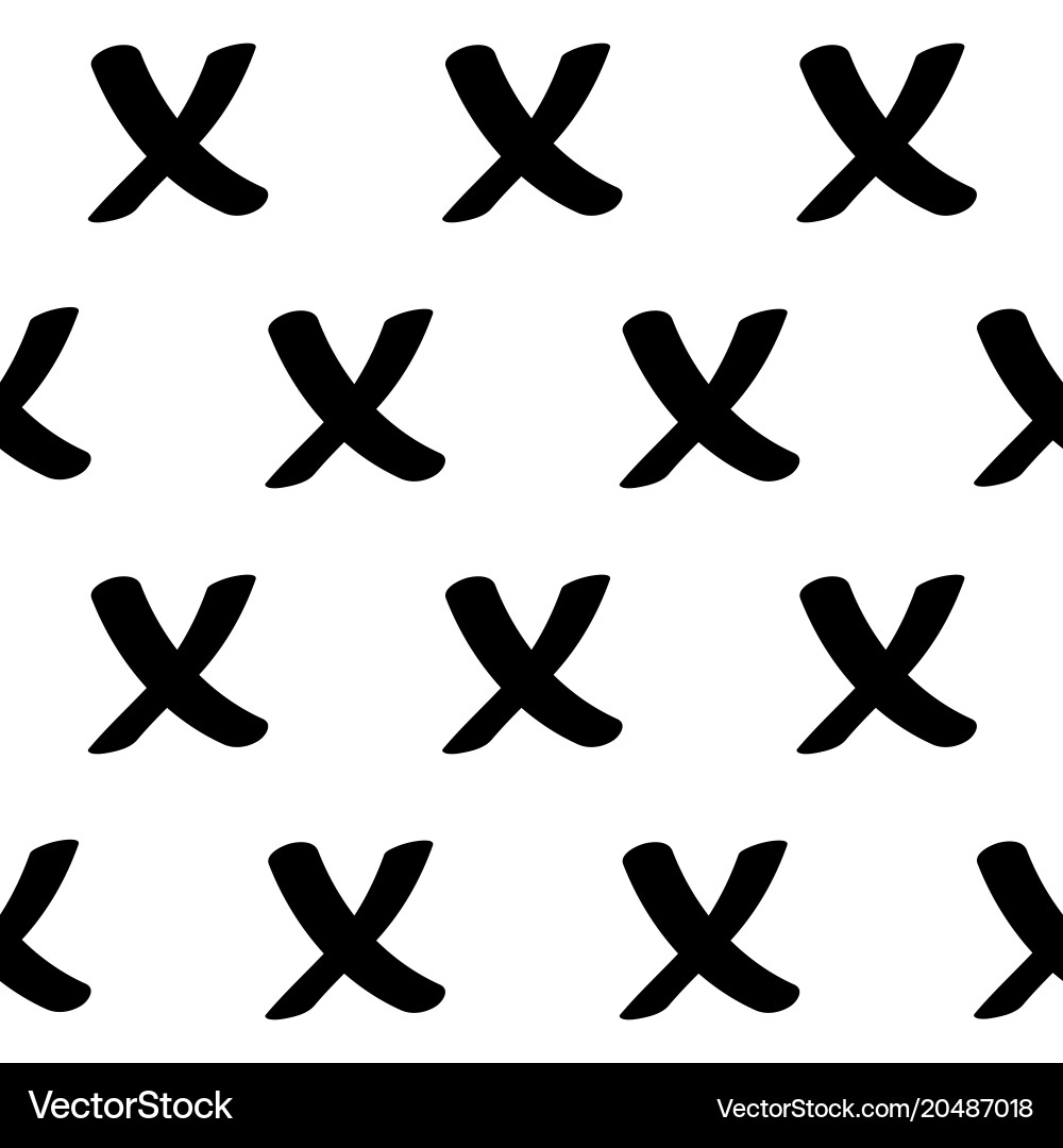 X Shaped Geometric Pattern Royalty Free Vector Image