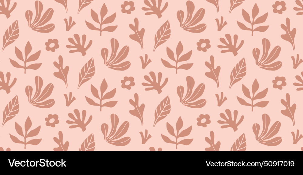 Abstract botanical floral seamless pattern Vector Image