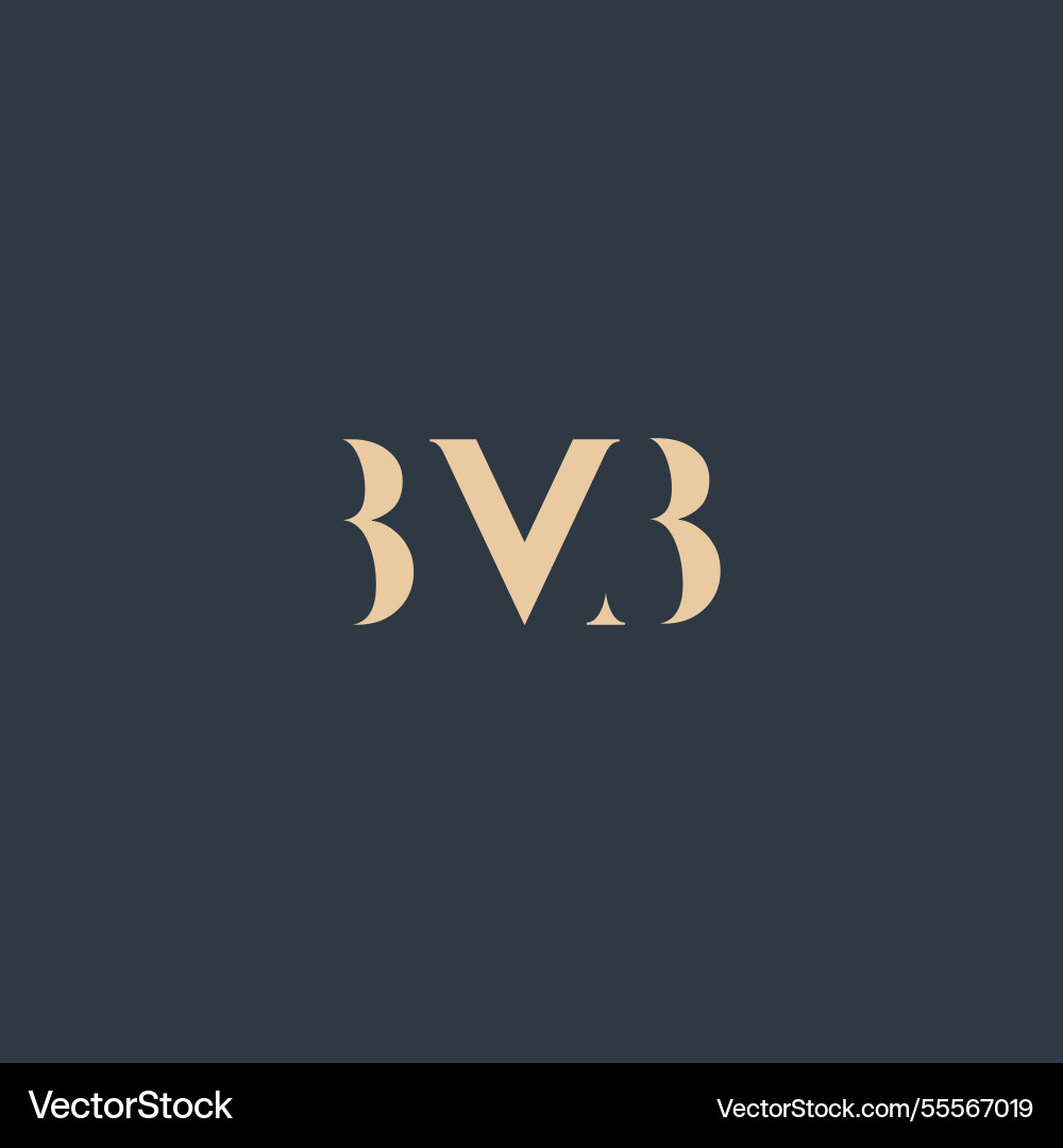 Bmb abstract letter logo Royalty Free Vector Image