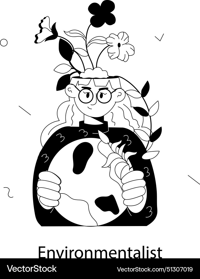 Environmentalist Royalty Free Vector Image - VectorStock