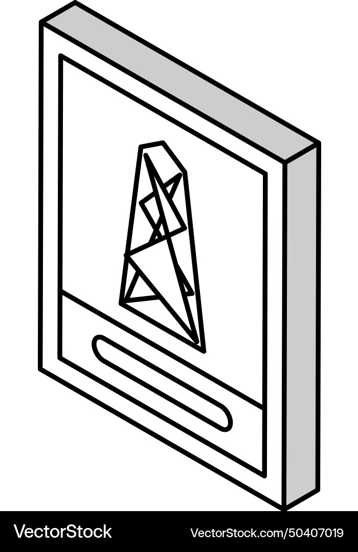 Hidh electricity isometric icon Royalty Free Vector Image