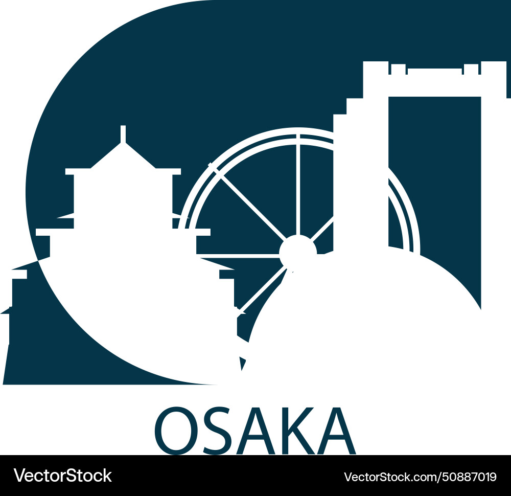 Osaka logo Royalty Free Vector Image - VectorStock
