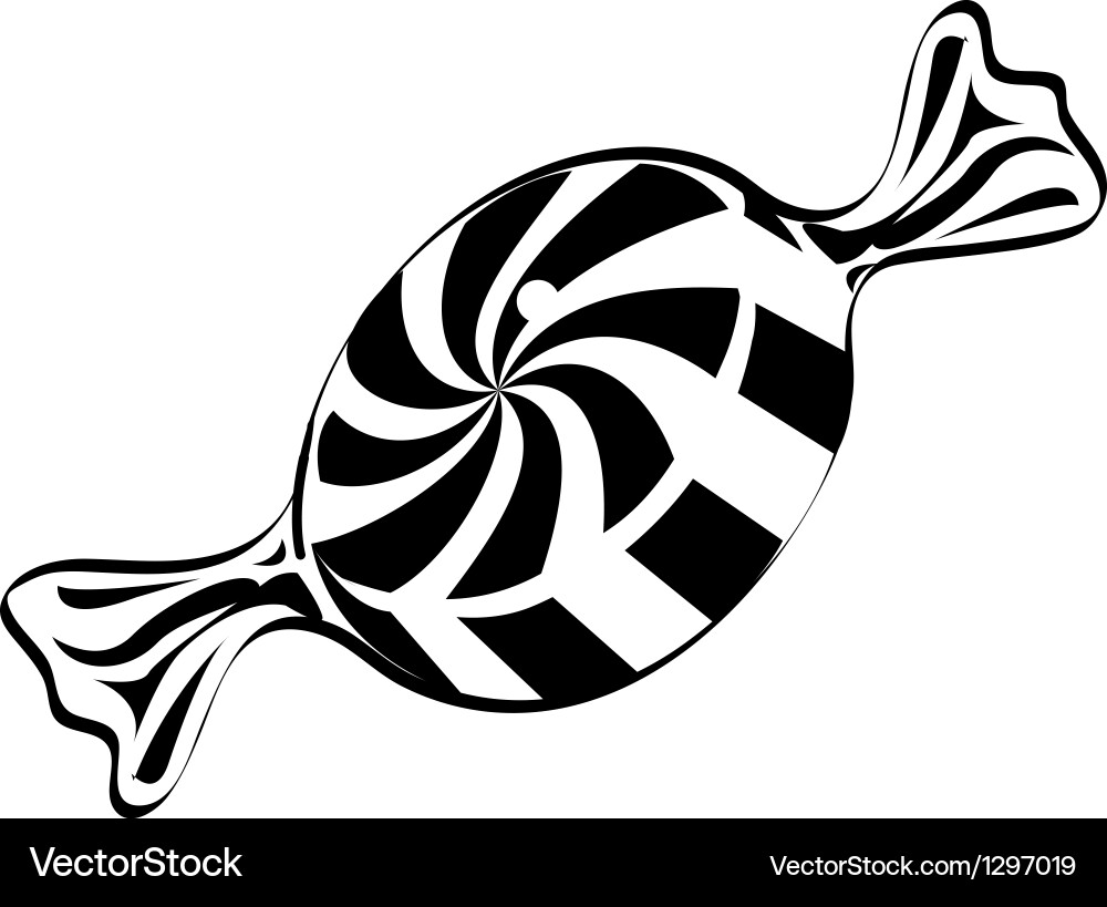 Wrapped candy Royalty Free Vector Image - VectorStock