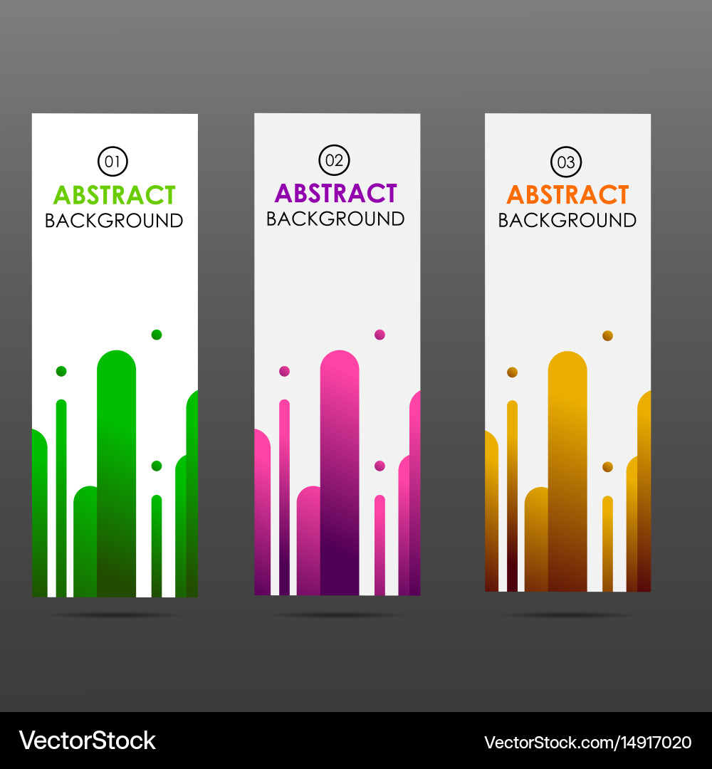 Banner abstract colorful shapes Royalty Free Vector Image
