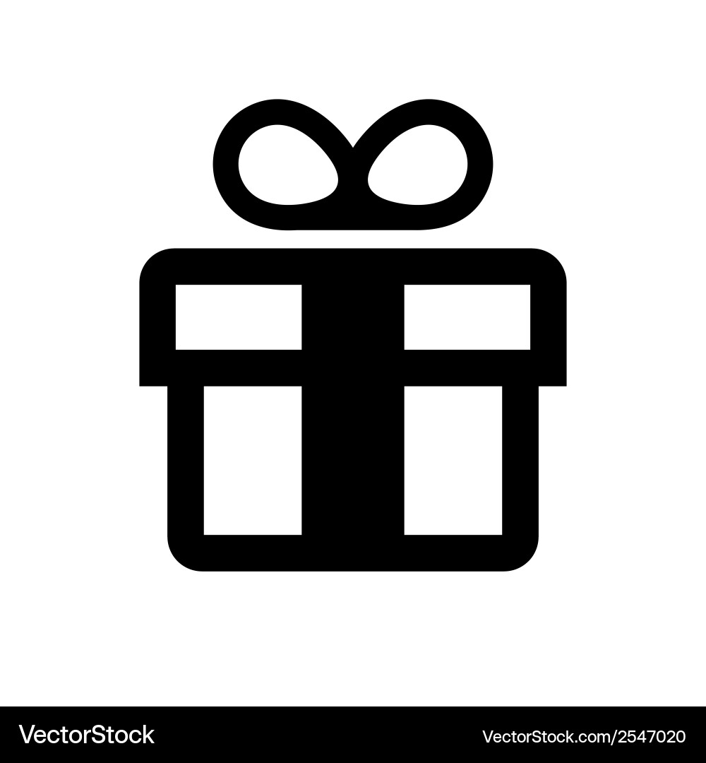 Gift box icon Royalty Free Vector Image - VectorStock