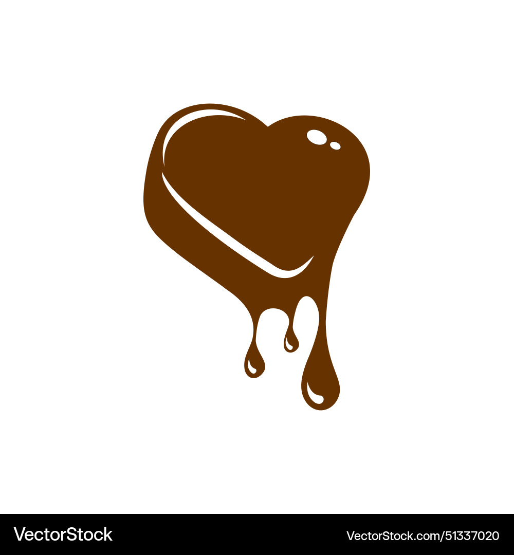 Love chocolate cream Royalty Free Vector Image