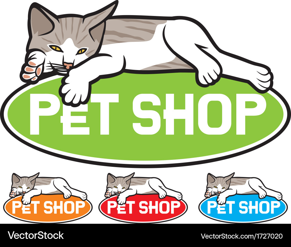 Vector Clipart Of Pet Shop Label Pet Shop Symbol Pet Pet Shop Logo PNG
