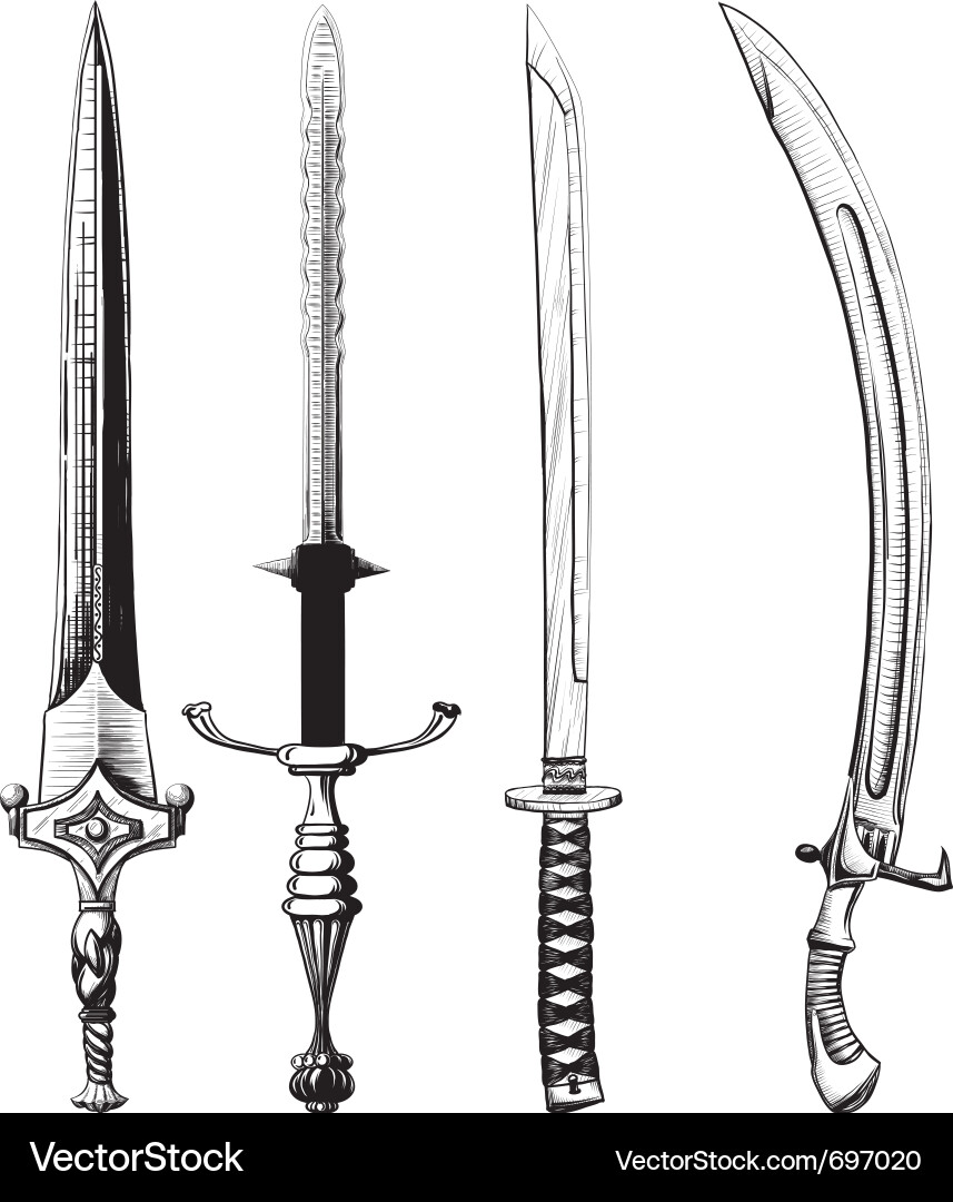 Swords Royalty Free Vector Image - VectorStock
