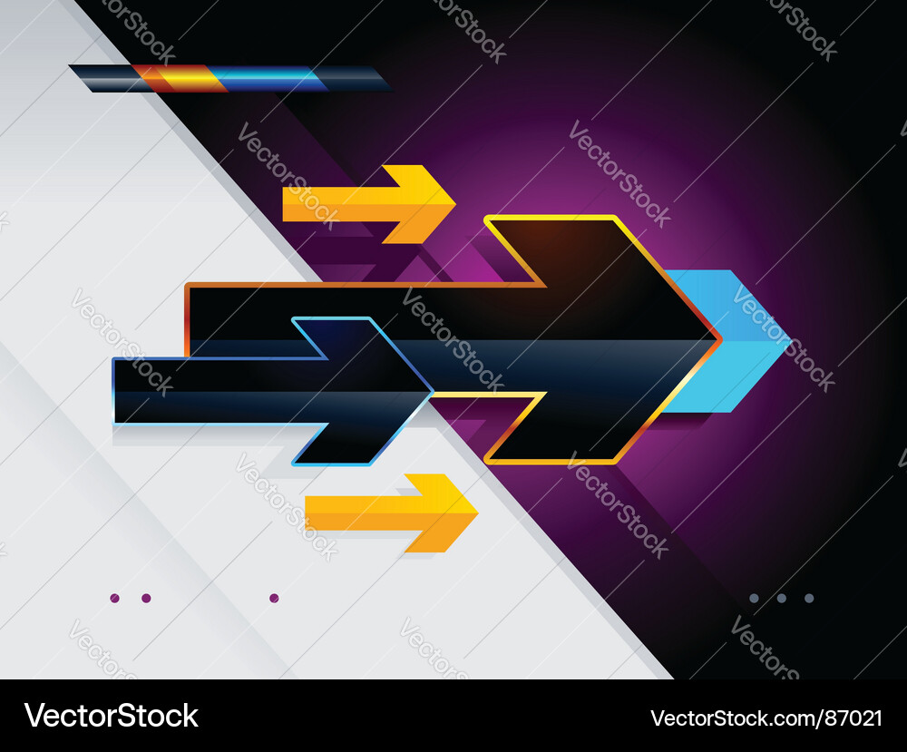High tech arrow Royalty Free Vector Image - VectorStock