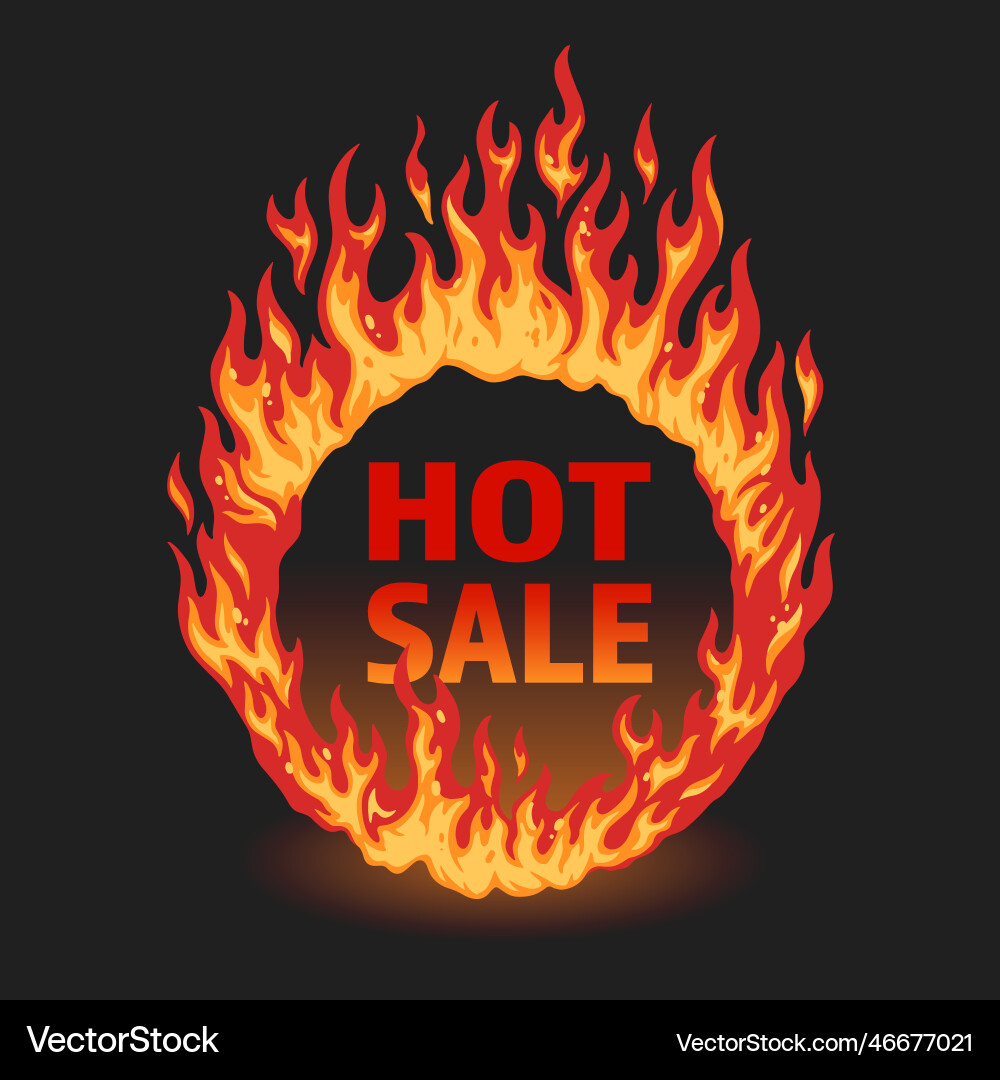 Hot sale round colorful poster Royalty Free Vector Image