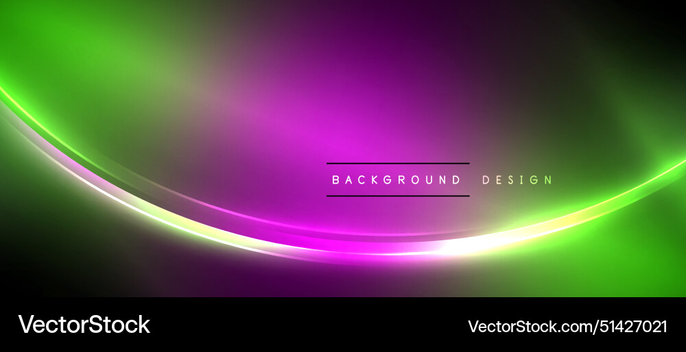 Neon glowing circle rays light round lines Vector Image