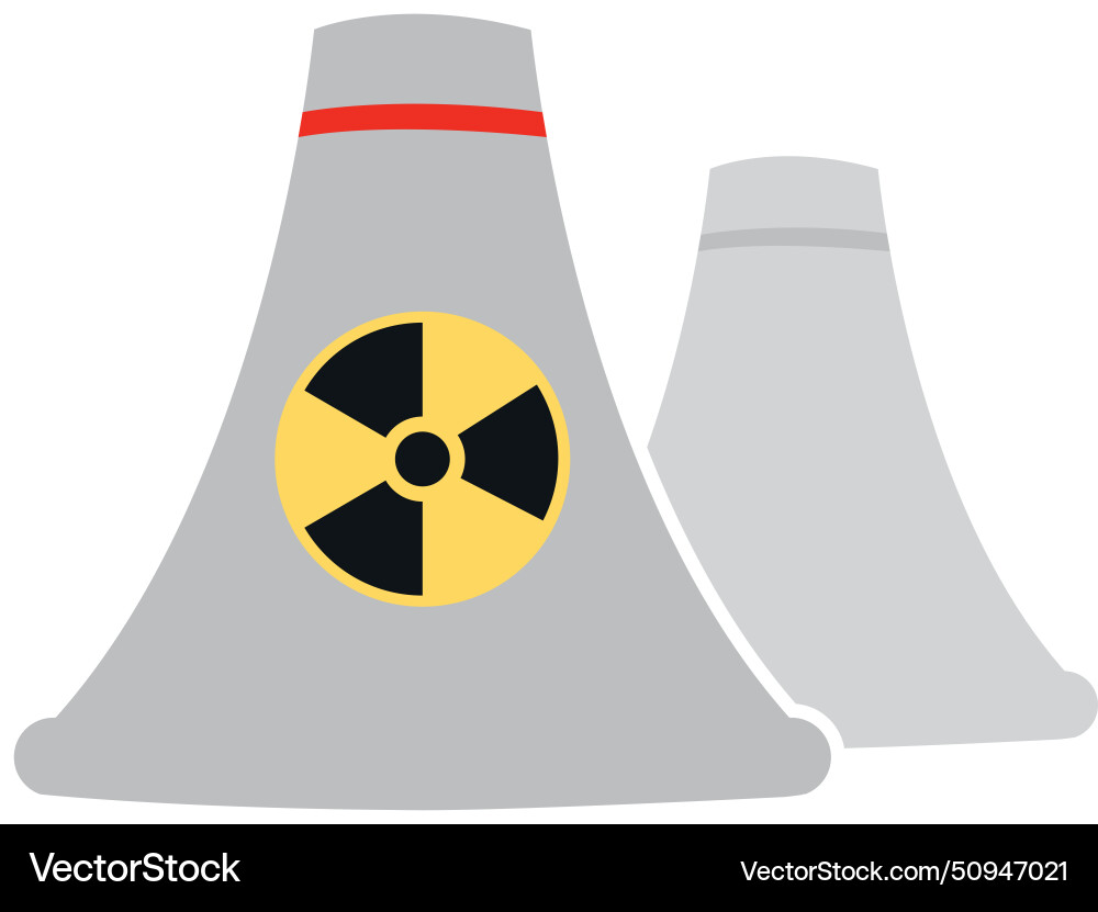 Nuclear power plant Royalty Free Vector Image - VectorStock