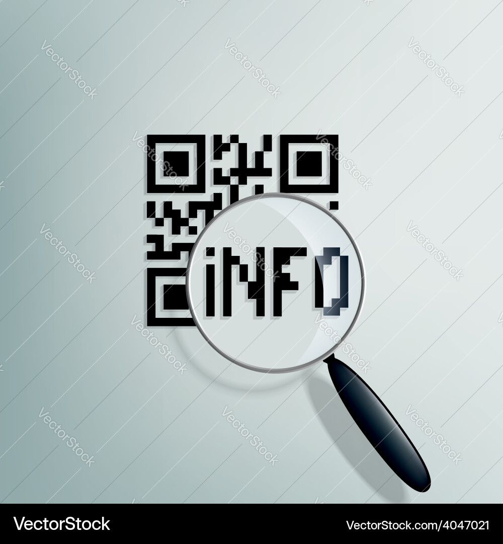 Q Code Lizenzfreies Vektorbild - VectorStock