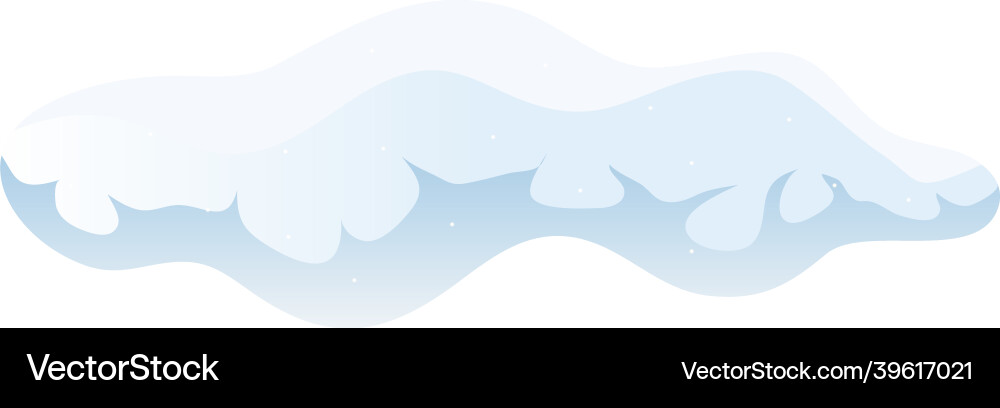 Realistic snowdrift Royalty Free Vector Image - VectorStock